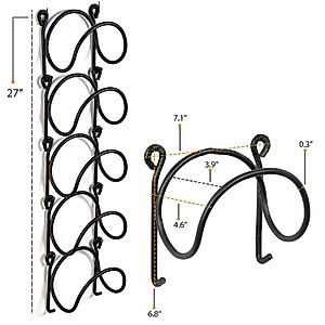 Wrought Iron Bathroom Wall Mounted Towel Rack Multi-Layer Multi-Layer Wrought Iron Hanger Wall Mounted Wine Rack