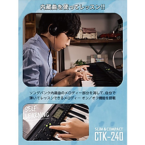 CASIO Electric Keyboard 49Black CTK-240 (Japan Import)