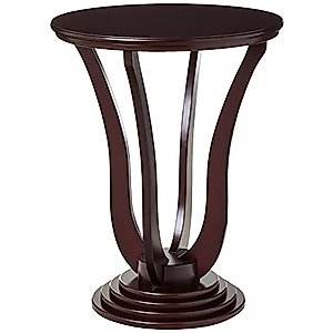 Frenchi Furniture Table, L 19.70 inch x W 19.70 inch x H 25.80 inch, Espresso