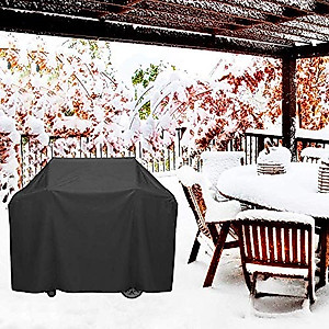FRGHF Barbecue cover, dust proof BBQ cover, waterproof barbecue protective cover, garden grill cover with storage bag, 145 x 61 x 117 cm