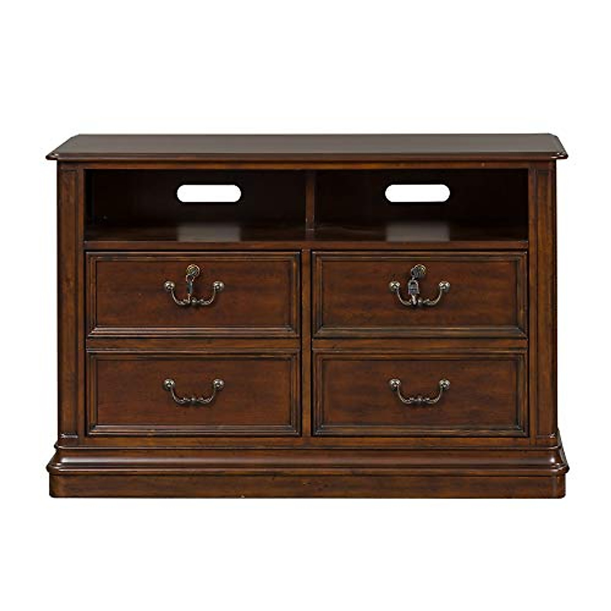 Liberty Furniture Industries Brayton Manor Jr Executive Media Lateral File, W46 x D22 x H31, Dark Brown