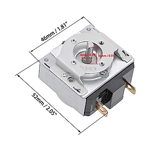 uxcell Time Controller Timer Switch 90 Minutes 90M D Type Shaft Replacement Timer for Electronic Microwave Oven Cooker 1PCS