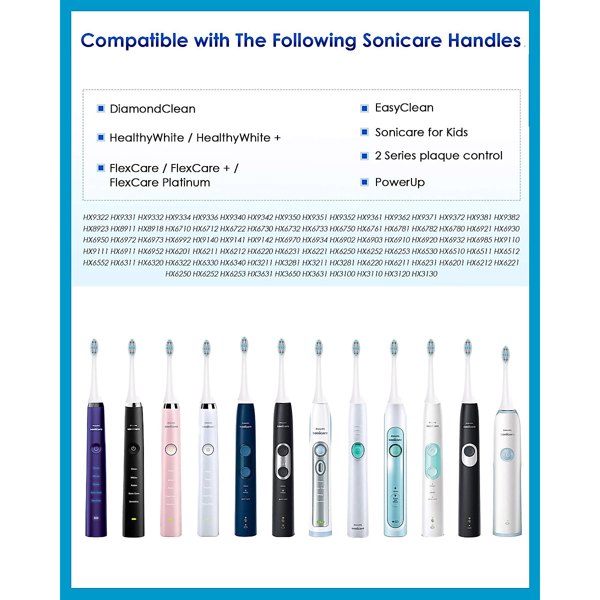 Replacement Toothbrush Heads for Philips Sonicare Replacement Heads, Electric Tooth-Brush Head Compatible with Phillips Sonic Care,for Philips Sonic Care Brush