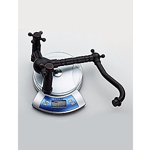 SJQKA Faucet Black bronze antique faucet, faucet basin, cold and hot wall, double hole basin faucet