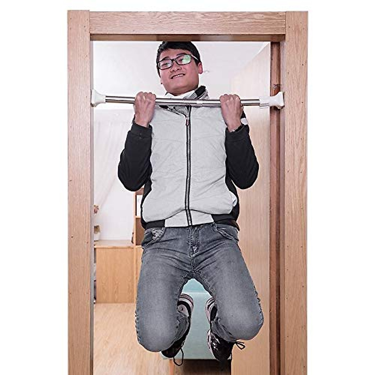 Stainless Steel Telescopic Adjustable Rod Clothes Dryer Stainless Steel Tension Rod Bathroom Rail Can Be Used for 27.56-39.37In