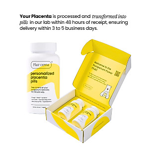 Placenta Encapsulation Kit - Complete Set for Postpartum Recovery, Includes 2 Bottles for Custom Placenta Pills- Supports Mood, Energy & Health - HSA/FSA Eligible