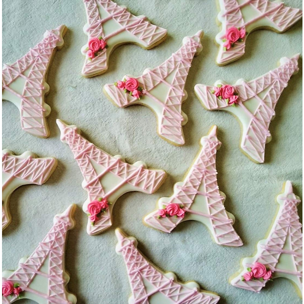 Vive La France Cookie Cutters 2-Pc. Set Made in the USA by Ann Clark, Eiffel Tower and Fleur de Lis