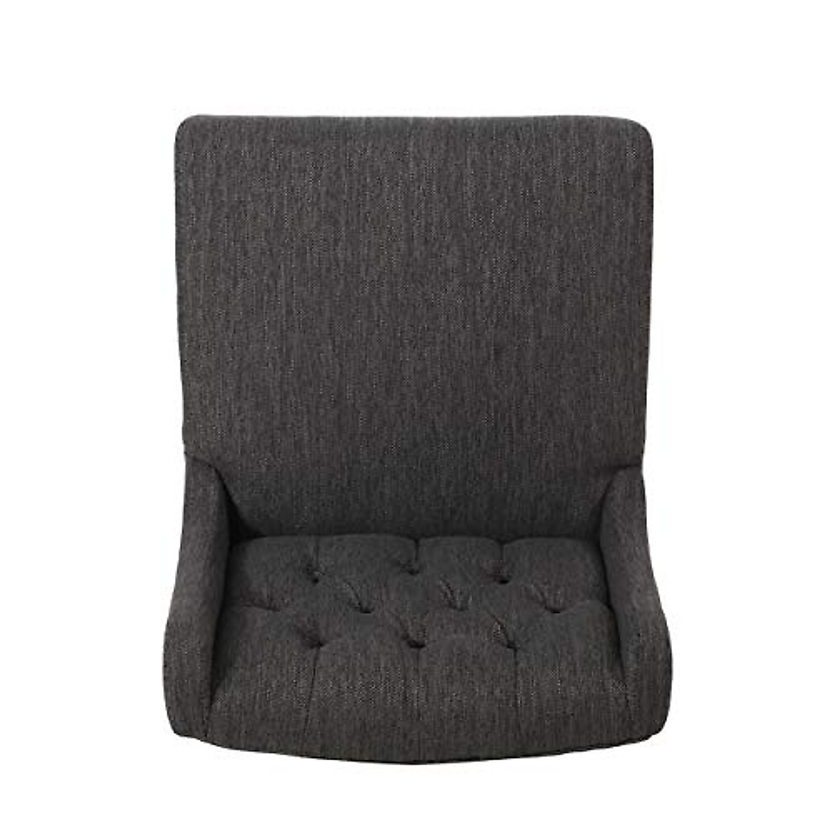 Christopher Knight Home Spencer Contemporary Wingback Fabric Barstools (Set of 2), Charcoal and Espresso