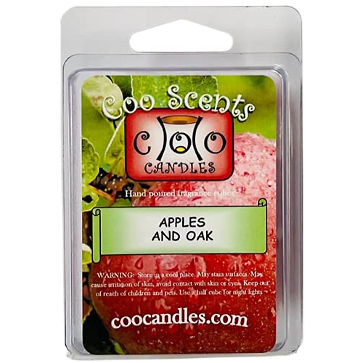 6 Pack Highly Scented Soy Blend Candle Wax Bar Melts - Woodsy Fall Outdoor Pack - Cedar Wood, Cedar & Saffron, Campfire Smoke, Apples & Oak, Frosty Pine, Autumn Warmth