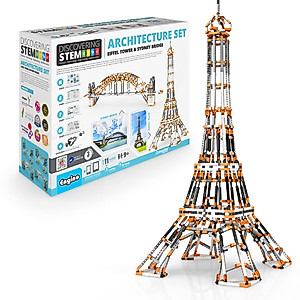 Engino - STEM Toys, Architecture Set: Eiffel Tower, Sydney Bridge - Building Toys, Educational Toys for kids 9+, Gifts for Boys & Girls (11 Model Options)