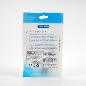 Eightwood Small WiFi Antenna Dual Band 2.4GHz 5GHz RP-SMA Antenna 2pcs for PC Desktop Computer PCIe Card WiFi Router Wireless Back Up Camera