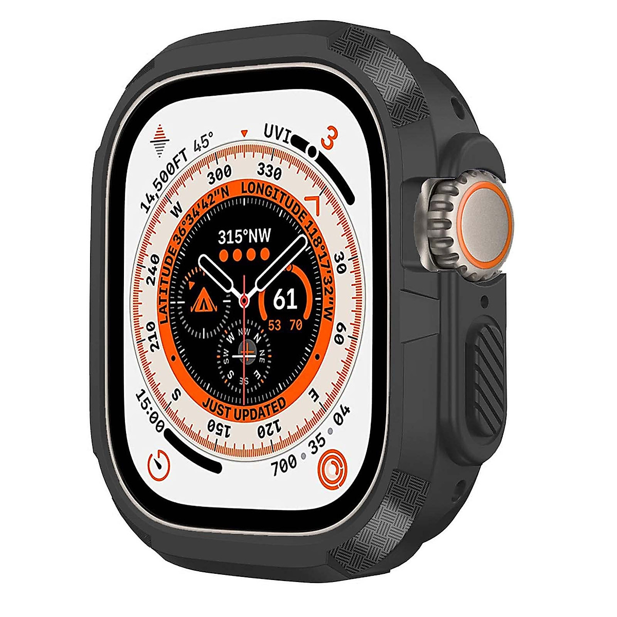 Botomore Compatible with Apple Watch Ultra Case 49mm, [NO Screen Protector] Military Grade Matte Rugged Bumper Shockproof Cover for iWatch