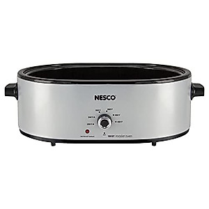 Nesco MWR18-47 Electric Roaster, standard, Silver