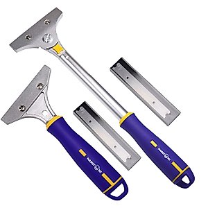 MANUFORE Long Handle Paint Scraper and Short Handle Paint Scraper Bundle