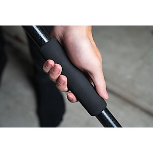 BRISTLE BOSS- 24 inch Push Broom for Outdoors- Outdoor Broom with Durable Steel Braces, Heavy-Duty Push Broom, Outdoor Broom for driveways, Garage Push Brooms, Push Broom Outdoor, Patio Sweeping