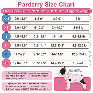 Parderry 2 Packs Dog Recovery Suit for Surgery Dog Onesie Surgical Clothes Bodysuit for Male and Female Substitute E-Collar&amp; Cone