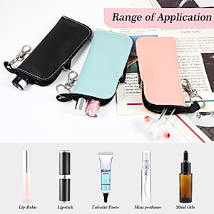 Chapstick Holder Lip Balm Sleeves Pouch Portable Lipstick Holder Bags Lip Gloss Holder Lipstick Bag With Hook Gift for Women