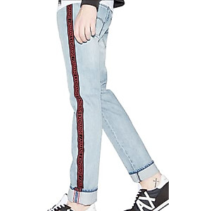 A|X ARMANI EXCHANGE Men's Five Pocket Jean with Logo, Indigo Denim, 32