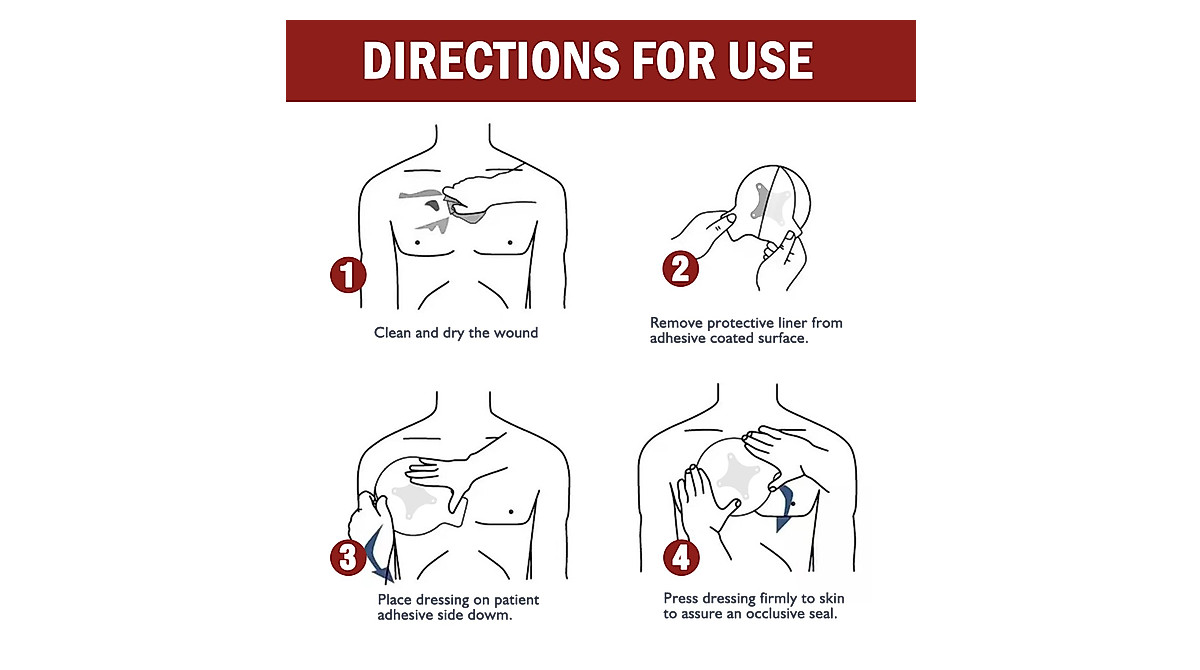 Rehcull Vented Chest Seals: Trauma & First Aid Kit Essential