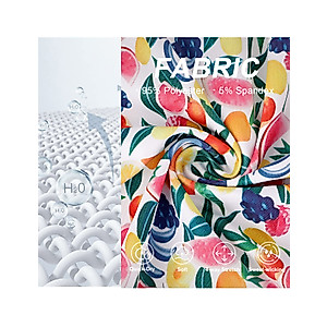 Misyula Tennis Dresses for Women,Athletic Dress with Shorts 2Pockets Zip Up Polo Sleeveless Golf Workout Dress Multi-Fruit Small