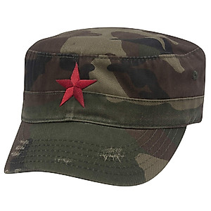 New Army Cadet Adjustable Hat w/Red Star - Camo