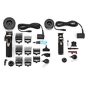 BaBylissPRO LIMITEDFX BOOST+ Collection: Clipper, Trimmer, and bases - Black, Unisex Adult
