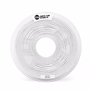 Gizmo Dorks 1.75mm Acetal Delrin Filament POM 1kg / 2.2lbs for 3D Printers, White