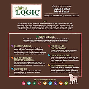 Nature's Logic Canine Beef Meal Feast, 4.4 lbs