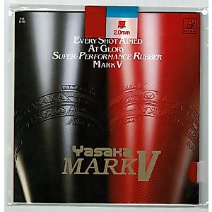 YASAKA Mark V Table Tennis Rubber (RED, 2.0mm)