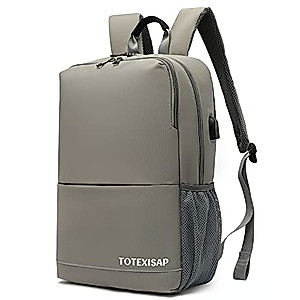 TOTEXISAP Business Travel Laptop Backpack for Men Women 15.6 Inch Laptop Slim Waterproof Backpack with USB Charging Port