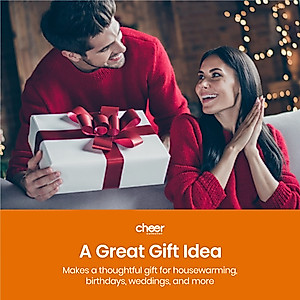 Cheer Collection U Shaped Body Pillow - Down Alternative Full Body Pillow for Side Sleeper, Pregnancy, Neck and Shoulder Support - Zippered Cover