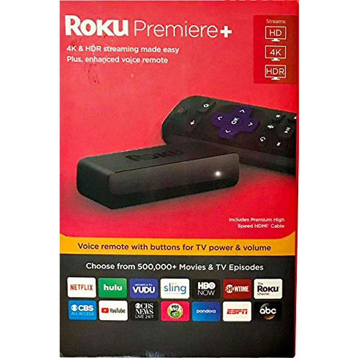 Roku Premiere+ 4K HDR Streaming Player
