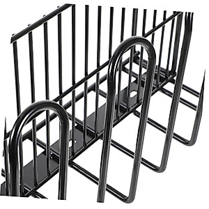 CHILDWEET Tool Storage Box Drill Holder Wall Mount Peg Board Organizer Accessories Power Tool Organization Wire Management Rack Garage Tool Wall Organizer Workshop Pegboard Tools Iron Black