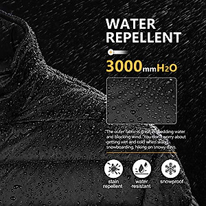 Outdoor Ventures Men's Lightweight Packable Puffer Winter Jacket Insulated Puffy Coat for Snow Ski Hiking Travel