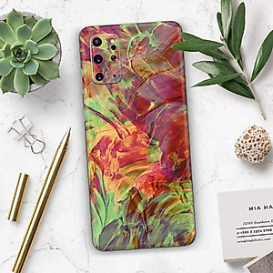 DesignSkinz Liquid Abstract Paint Remix V74 Protective Vinyl Decal Wrap Skin Cover Compatible with The Samsung Galaxy S20 (Screen Trim & Back Glass Skin)