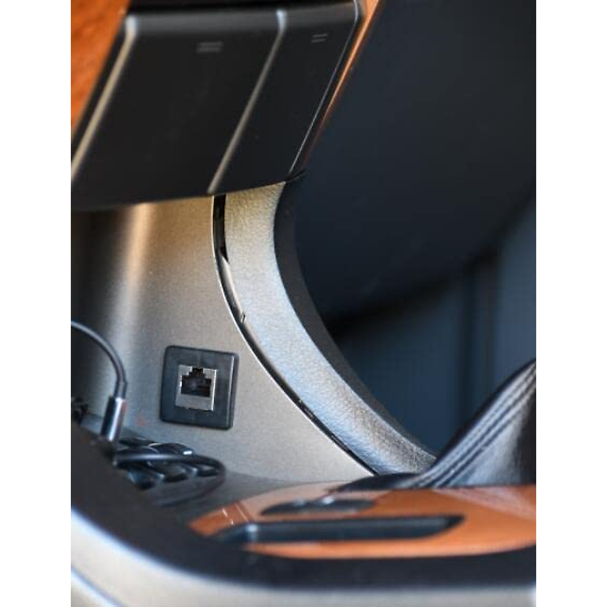 Qaoquda Cat5e RJ45 Square Flush Mount Cable, RJ45 Male to Female Shielded Ethernet Network Panel Mount Extension Cable for Car, Boat and Home Wall 1M/3Ft