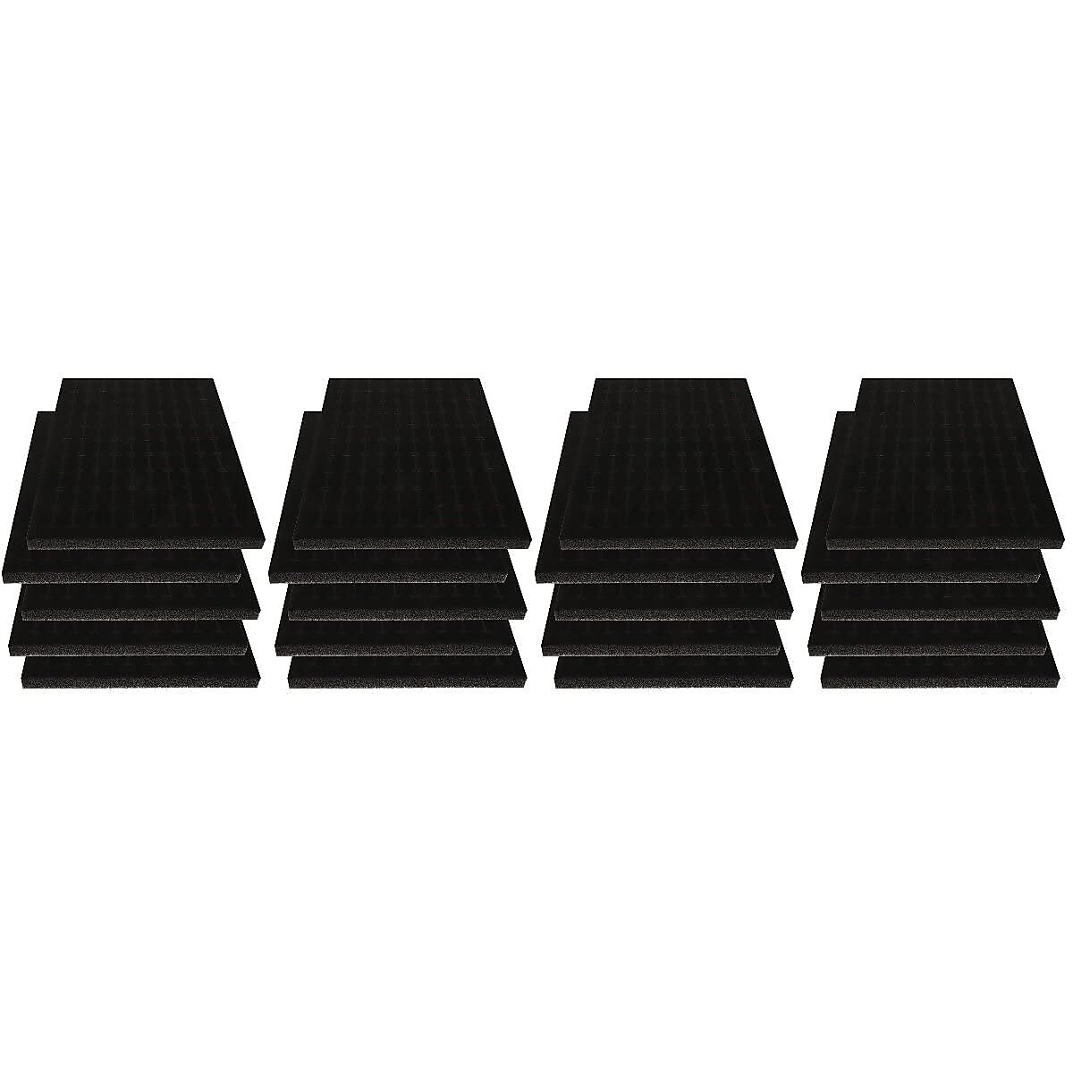 LIFKOME Black Velvet Ring Insert Display Jewelry Storage Box Foam Holder Organizer Ring Organizer for Jewelry Display Trays Jewelry Display Trays Jewelry Display Pad Tray 20pcs