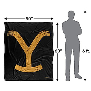 Yellowstone Blanket, 50"x60" Yellowstone Y Branding Logo Silky Touch Super Soft Throw Blanket