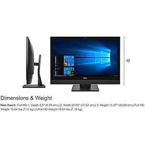 Dell Optiplex 7450 FHD 24in All in One Computer PC (Intel Quad Core i5-6500, 8GB Ram, 256GB SSD, HDMI, WiFi, DVD-RW) Windows 10 Pro (Renewed)