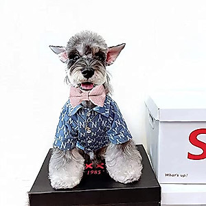 MaLageB Birthdays Special Holidays Dog Collar , Adjustable Collars Bow/Flower Large、Medium、 Small Dogs for Boys and Girls，Cat、 Corgi 、Teddy。 4 Pack Collar