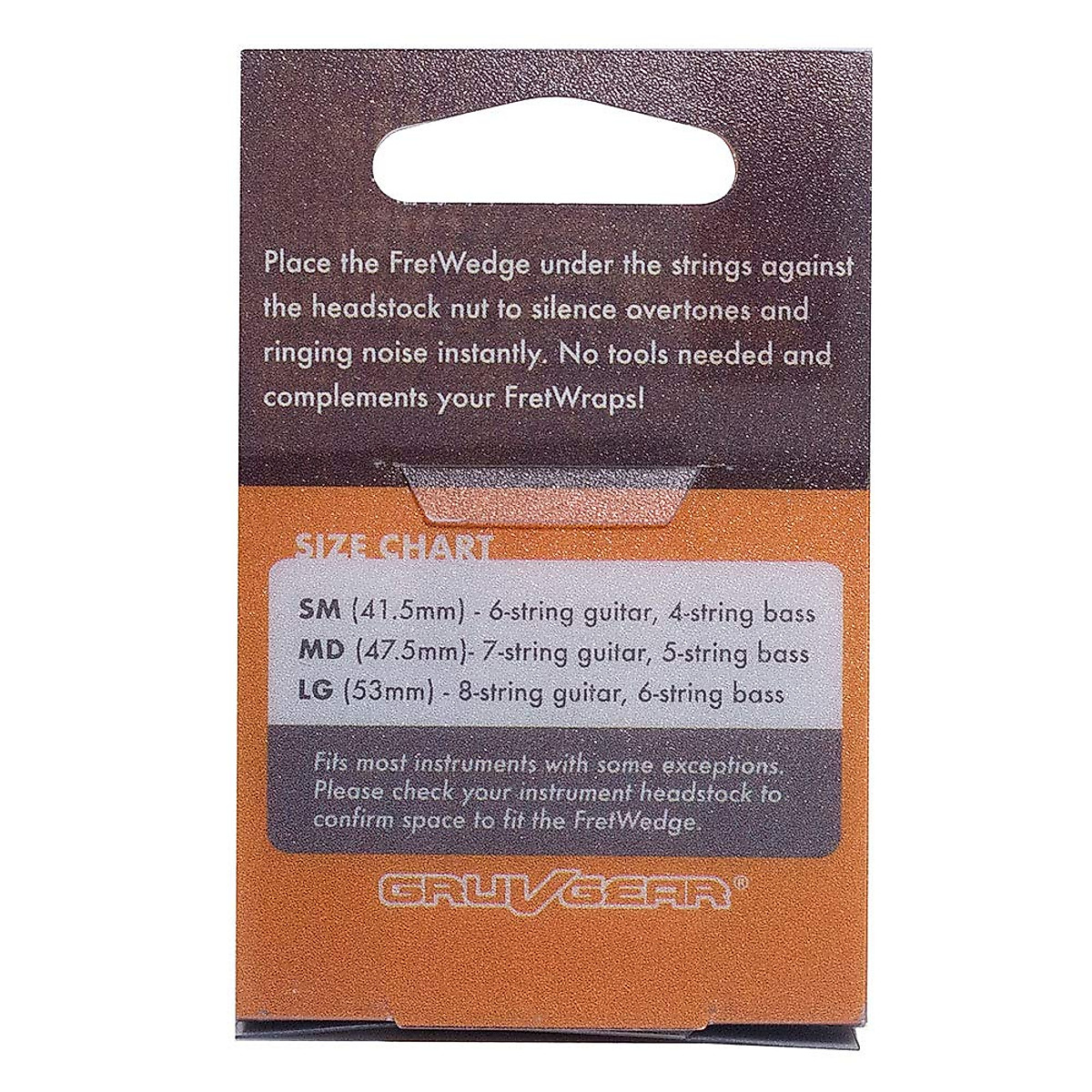 Gruv Gear FretWedge-Small (41.5mm), 2 Pack (FWG2-BLK-SM)