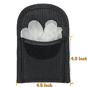 SdTacDuGe Molded Glove Pouch for Duty Belt, Ballistic Nylon, Unisex, Small, 4.5" x 3" x 1"