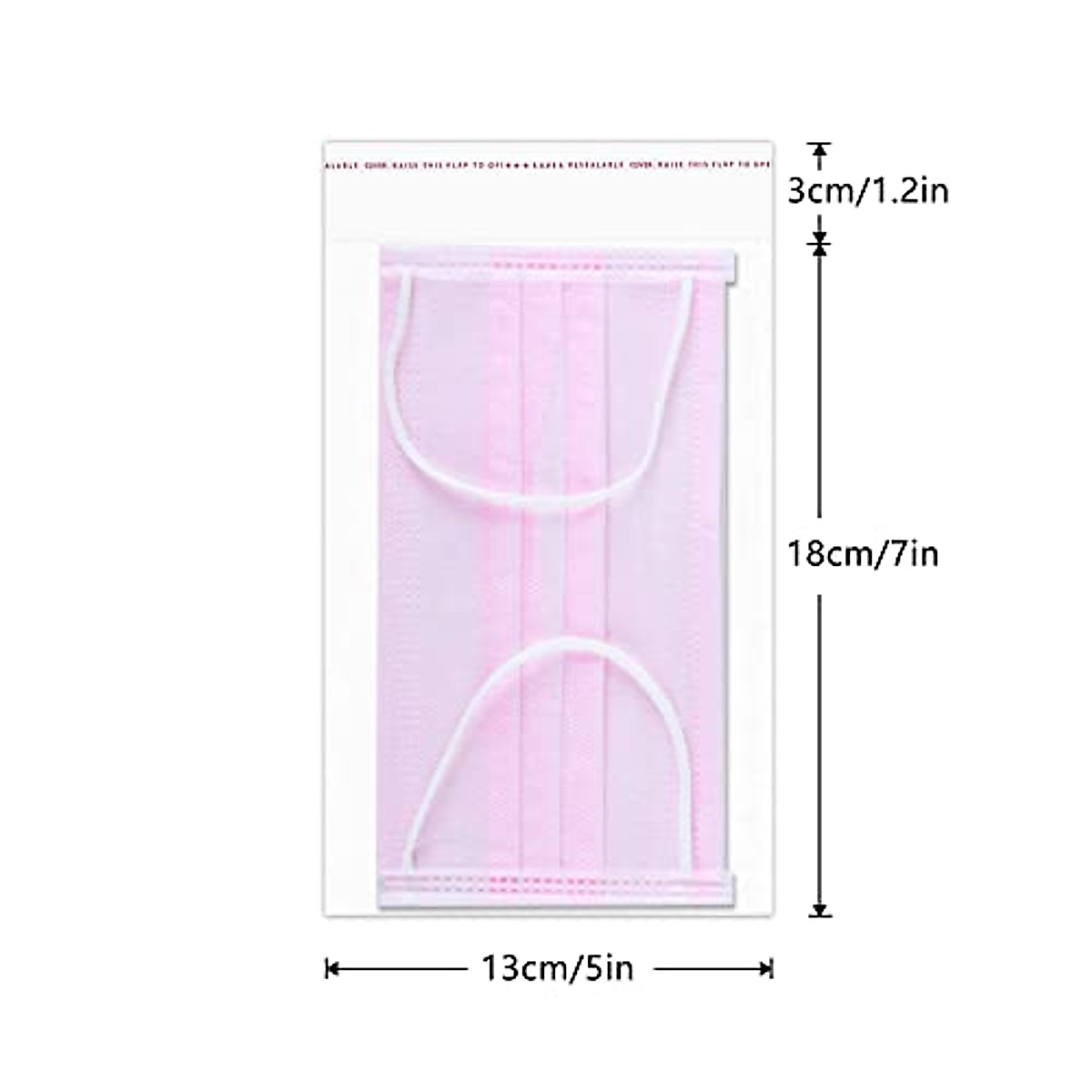 BornFeel 5" x 7" Self Adhesive Cello Bags, 300pcs Clear Resealable Cellophane Bags, 1 Mil, for Cookies, Bakery, Party Decorative Gifts