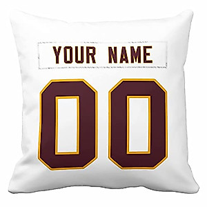 Throw Pillow 2 Packs Custom Any Name and Number for Men Youth Boy Gift