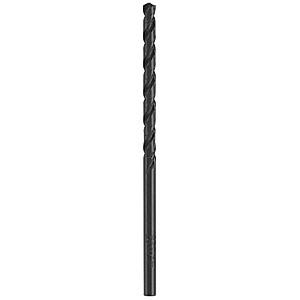 BOSCH BL2136 1-Piece 9/64 In. x 2-7/8 In. Fractional Jobber Black Oxide Drill Bit for Applications in Light-Gauge Metal, Wood, Plastic