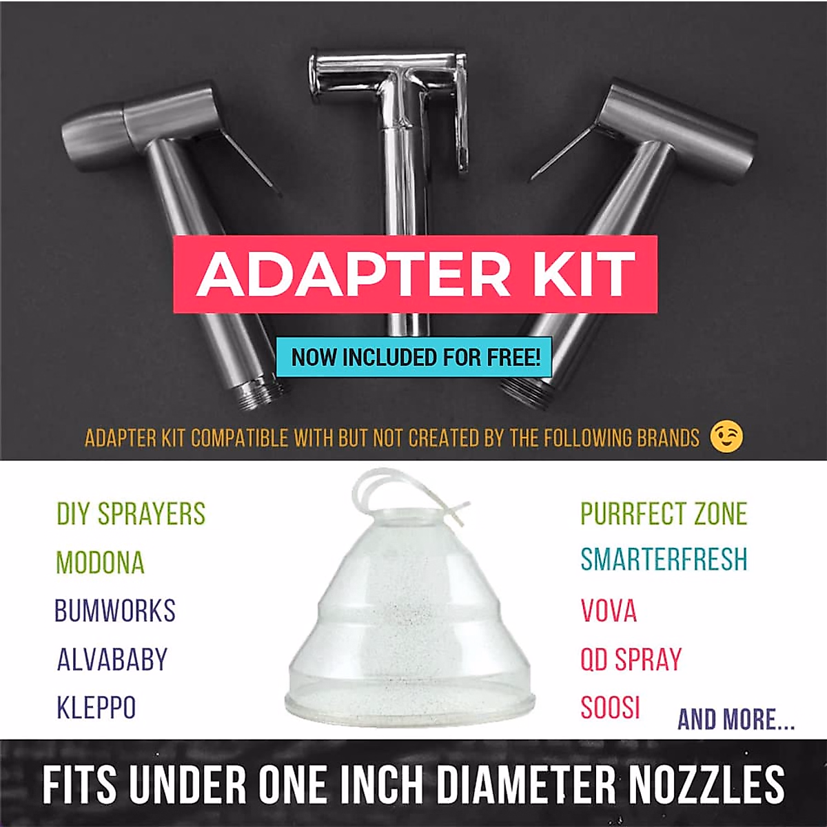 Diaper Dawgs Cloth Diaper Sprayer Splatter Shield with Gusset Stretcher + Laundry Mitts | Perfect for Rinsing Cloth Diapers and More! | Small, Ergonomic Design Prevents Splattering