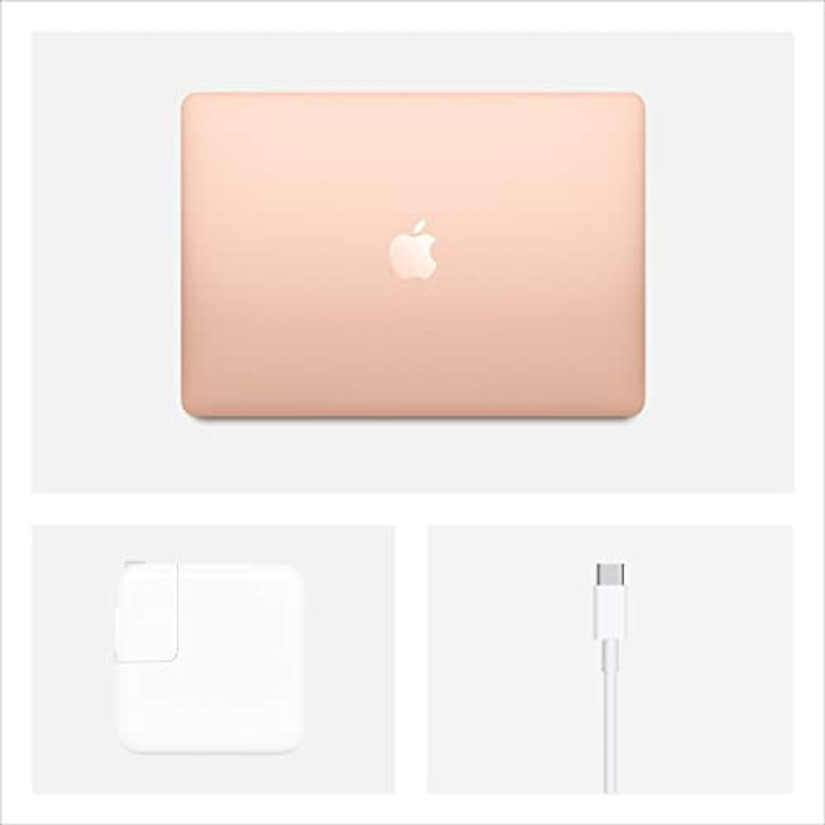 Early 2020 Apple MacBook Air with 1.1GHz Core i5 (13 Inches, 8GB RAM, 512GB SSD) Gold (Renewed)