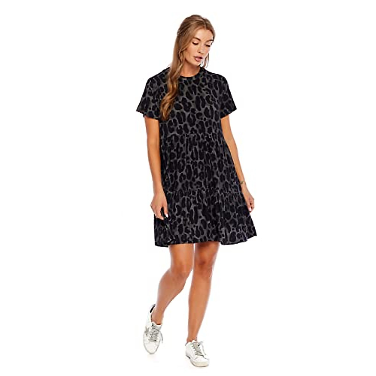 Mud Pie baby girls Dress, Black, X-large Mud Pie Leopard Poncey Dress Black X Large, Black, X-Large US