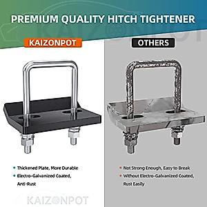 Hitch Tightener, Anti Rattle Stabilizer, Heavy Duty Steel Trailer Hitch Clamp for 1 1/4 Inch and 2 Inch Hitches, Reduce Movement on Hitch Mount Cargo Carrier by KAIZONPOT