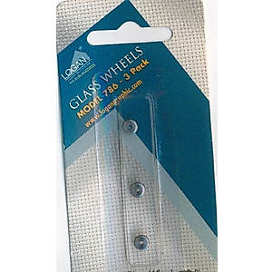 Logan Graphics Replacement Glass Cutter Wheels Use with Logan 704-1 Glass Cutter Elite-Replacement Glass Cutting Wheel Blades